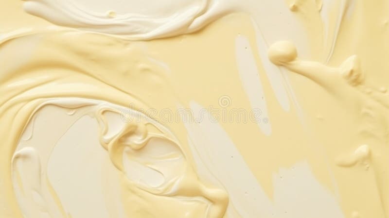 Ice Cream Texture Background in Summer Vanilla Colors Stock ...