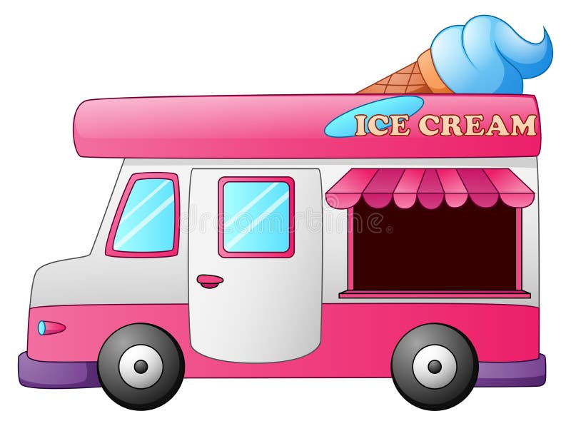 Cartoon Ice Cream Van