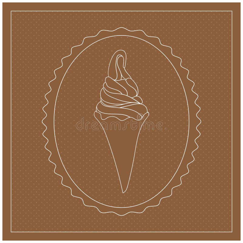Ice Cream Cone Frame Sign Stock Illustrations – 413 Ice Cream Cone ...