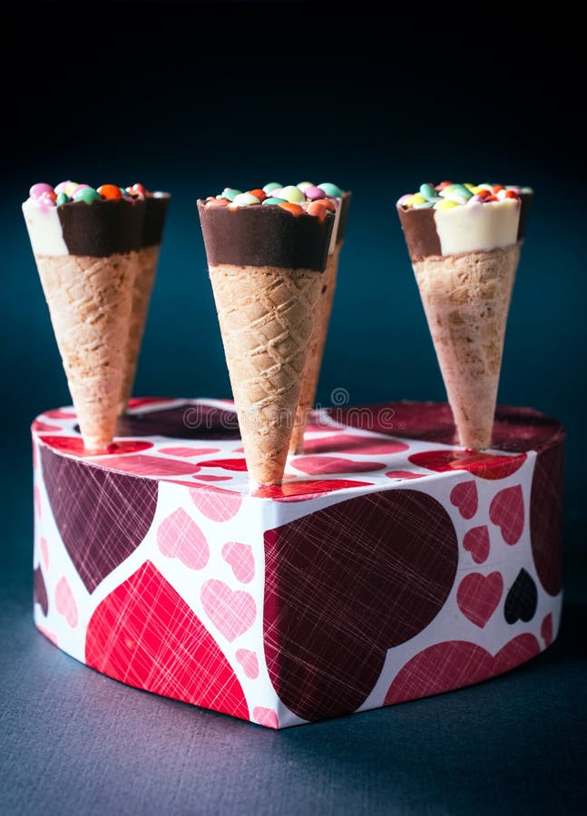 Ice cream cornet stock photo. Image of candy, decoration - 27367434