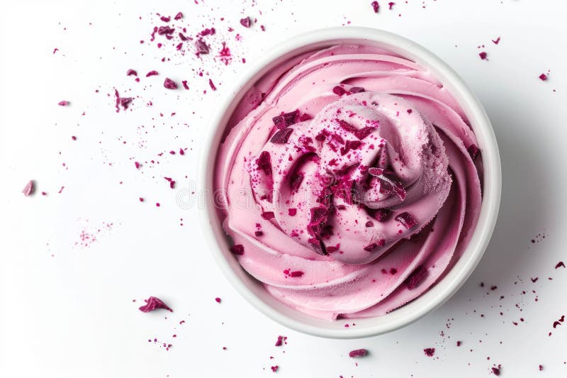 Ice Creme with Fruit Flavour. Image Illustrated Food for Advertisement ...