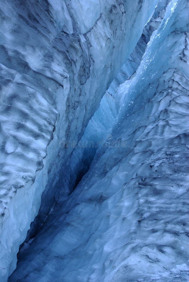 Ice crevice in a glacier stock photo. Image of freeze - 23539454