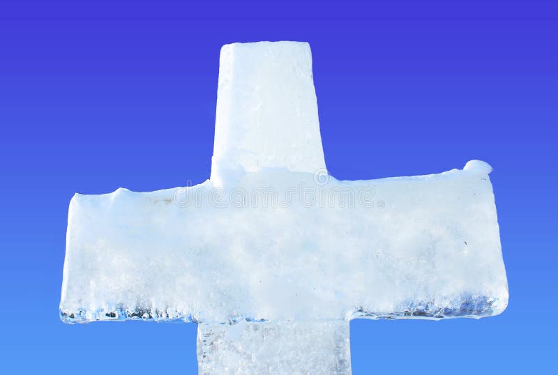 Ice cross for Baptism stock image. Image of cloud, light - 50011417