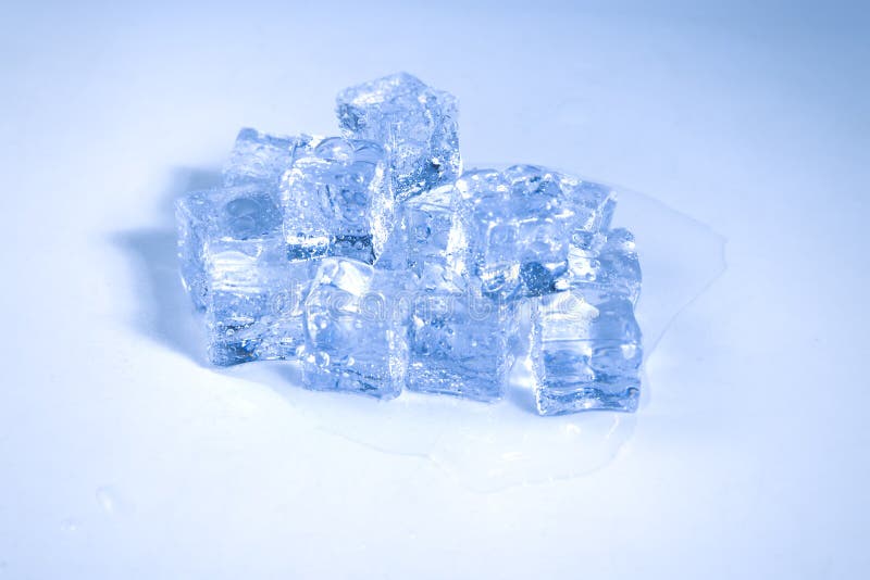 Ice Crystal Cubes, Space for Text or Design Stock Photo - Image of ...