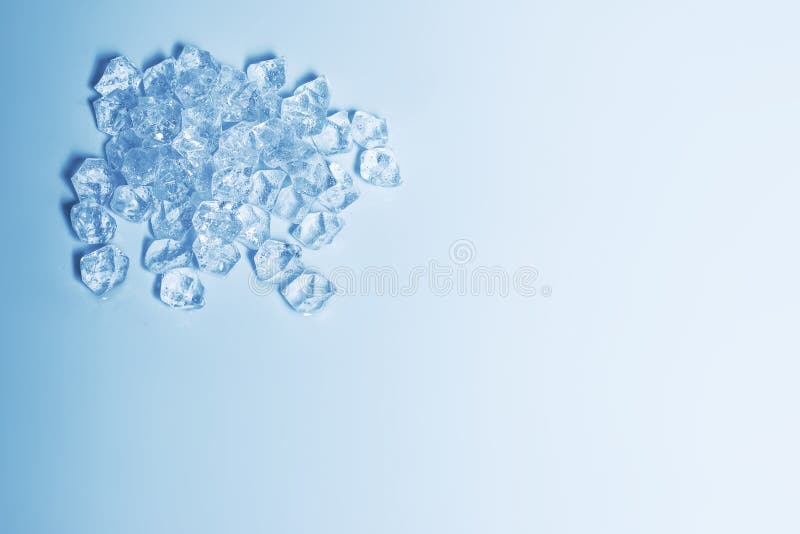 Ice Crystal Cubes, Space for Text or Design Stock Photo - Image of ...