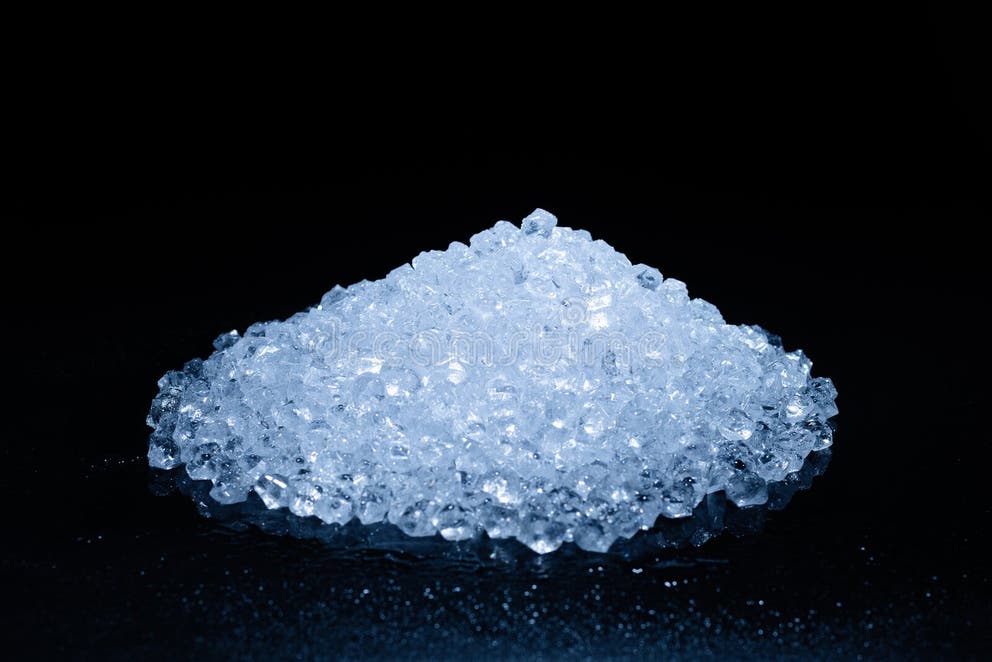 Ice Crystal Cubes, Space for Text or Design Stock Photo - Image of ...