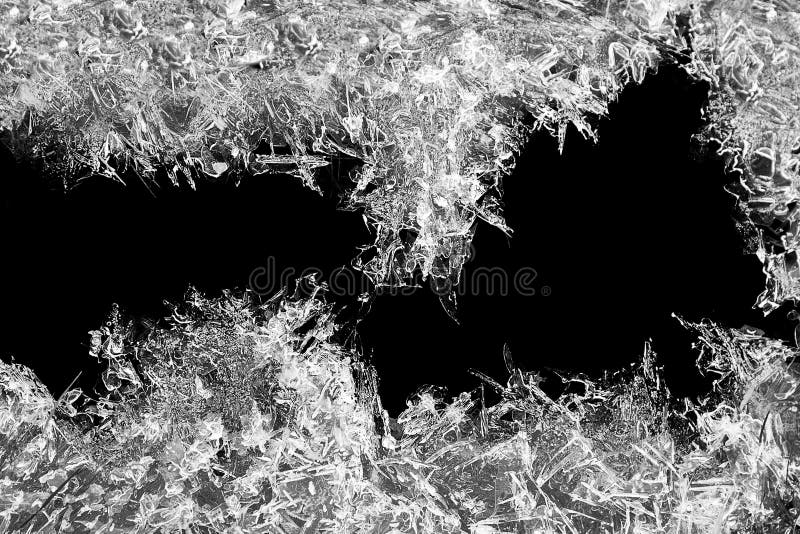 Ice crystals frame stock photo. Image of frost, border - 48732390