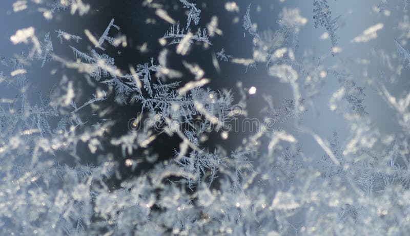 Ice crystals on glass stock photo. Image of natural - 209636978