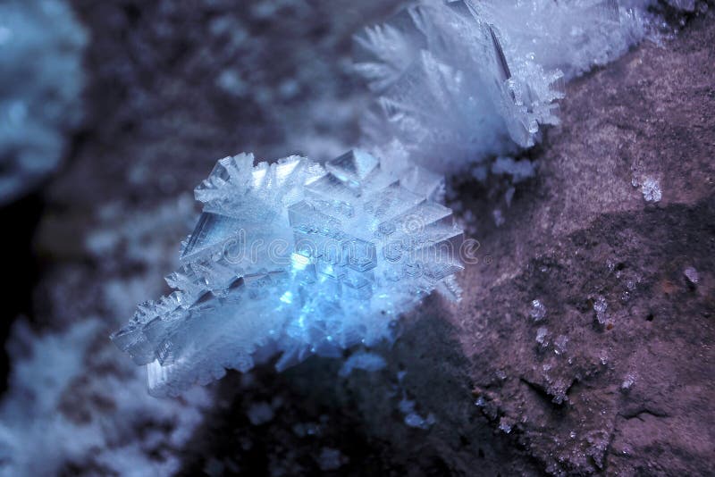 Ice crystals stock image. Image of iced, macro, winter - 59026869