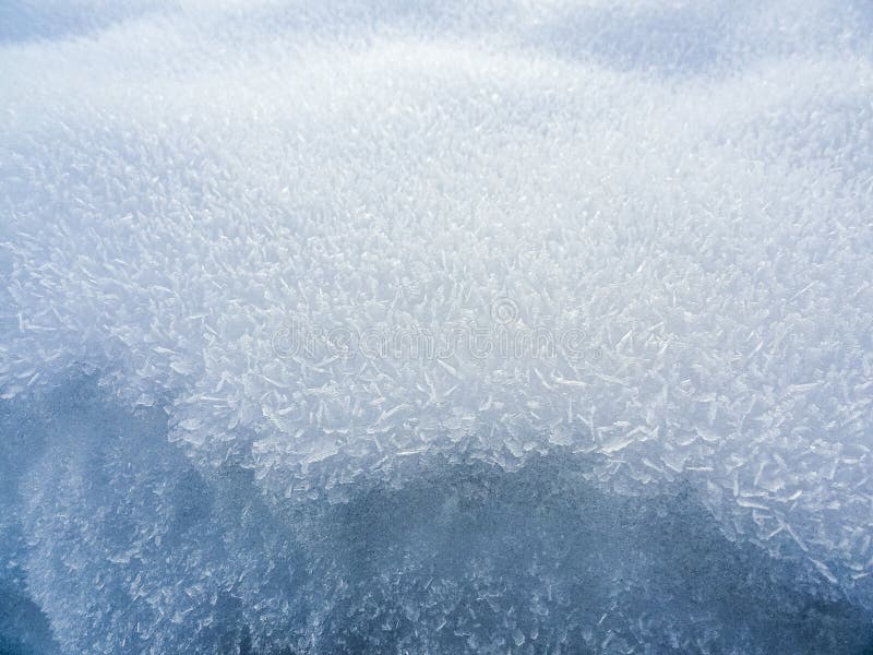 Ice Crystals and Snow Texture Macro, Norway Stock Photo - Image of ...