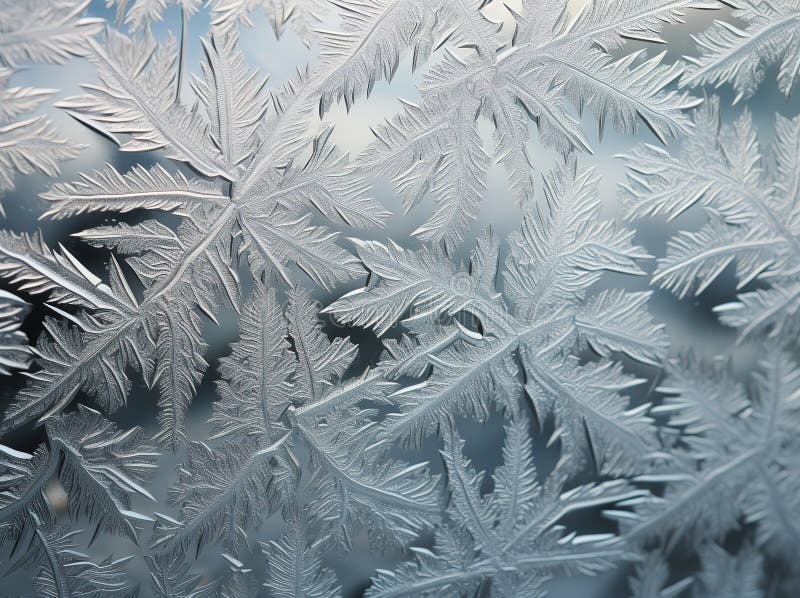 Ice Crystals. Ice Structure Stock Illustration - Illustration of ...