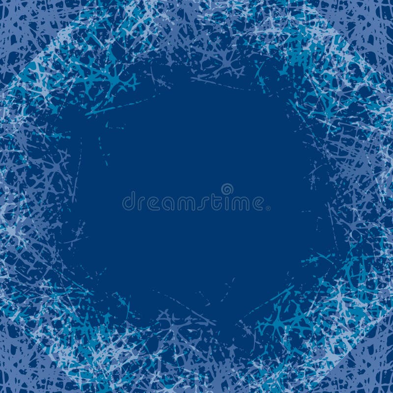 Ice Crystals Texture Design Frame. Abstract Background with Frosted ...