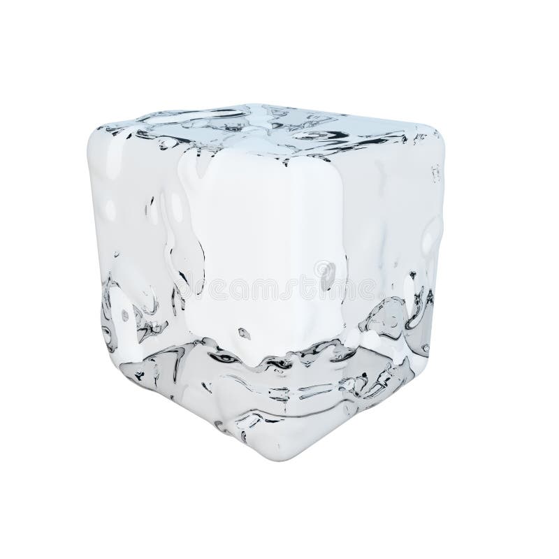 Frozen money in ice cube stock illustration. Illustration of concepts ...