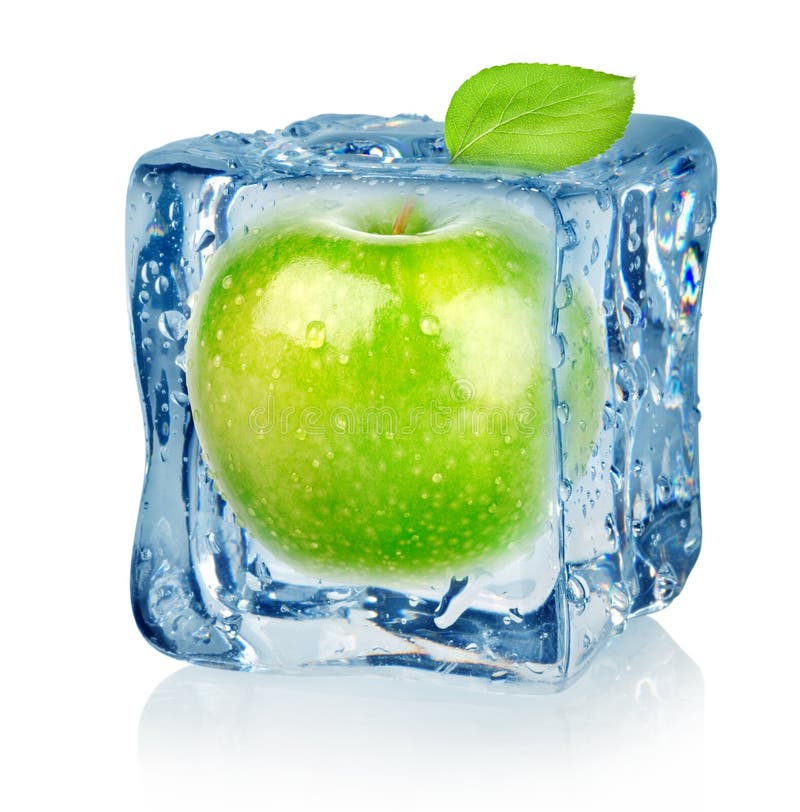 Lemon in Ice Cube stock photo. Image of food, sharp, fruit - 1231792