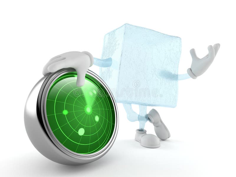 Cool Radar Mascot Character with Smirking Face Stock Vector ...