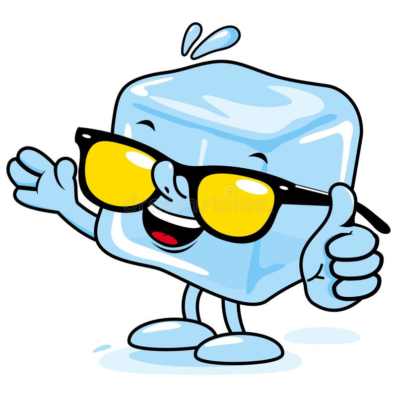 Happy Ice Cube Clipart