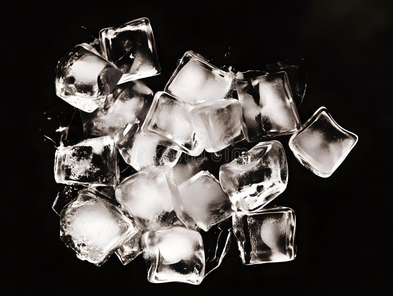Ice Cube Crystal Shiny Frozen Cold Freezing Icy Cubes Stock ...