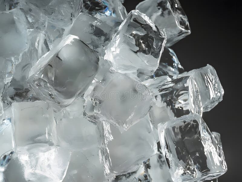 Ice Cube Crystal Clear Frozen Cold Freezing Icy Cubes Stock ...