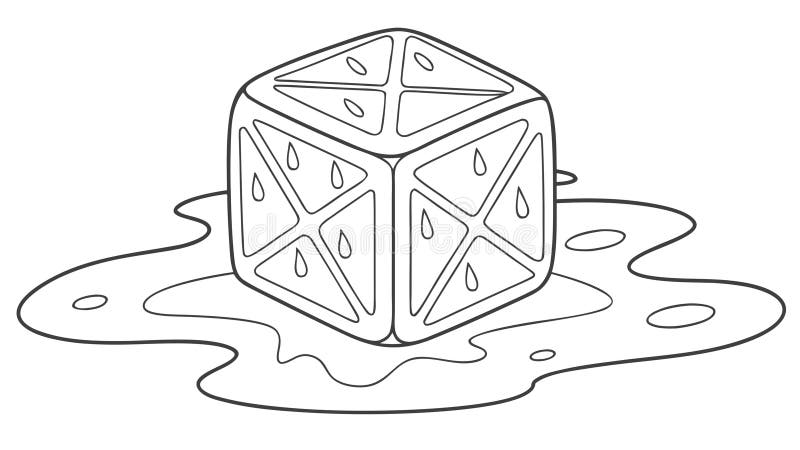 Ice Cube Dissolving, Representing Refreshment and Gradual Change ...