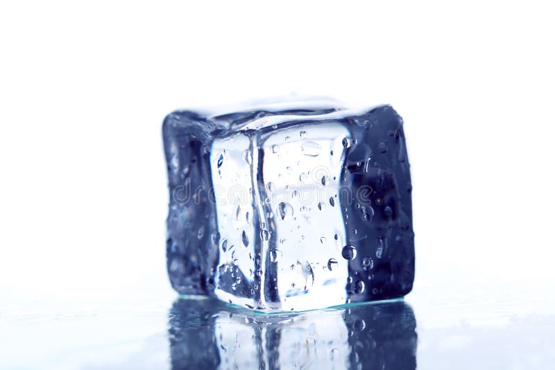 One crystal ice cube stock image. Image of freshness - 134618115