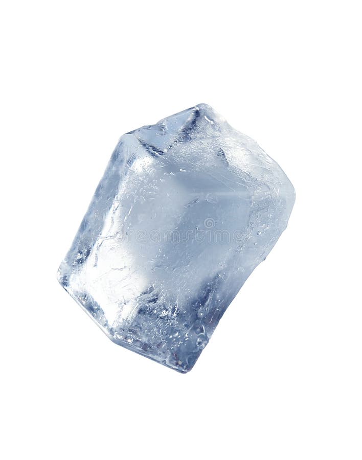 Ice Cube Isolated on White. Frozen Liquid Stock Image - Image of ...