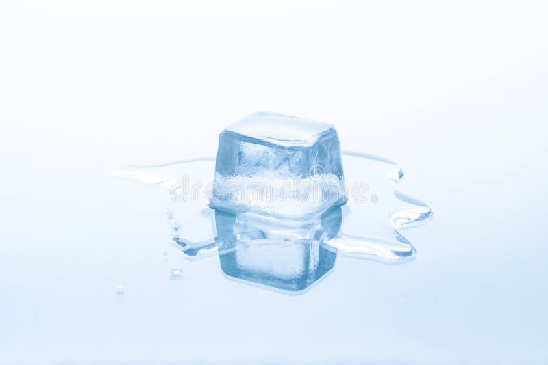 Ice cube is melting stock image. Image of liquid, food - 55861327