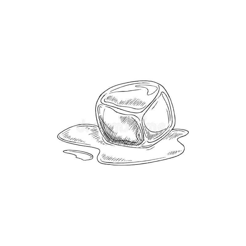 Melting Ice Cube Sketch Stock Illustrations – 51 Melting Ice Cube ...