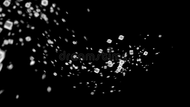 Ice Cube Moving is a Line in the Same Direction Stock Illustration ...