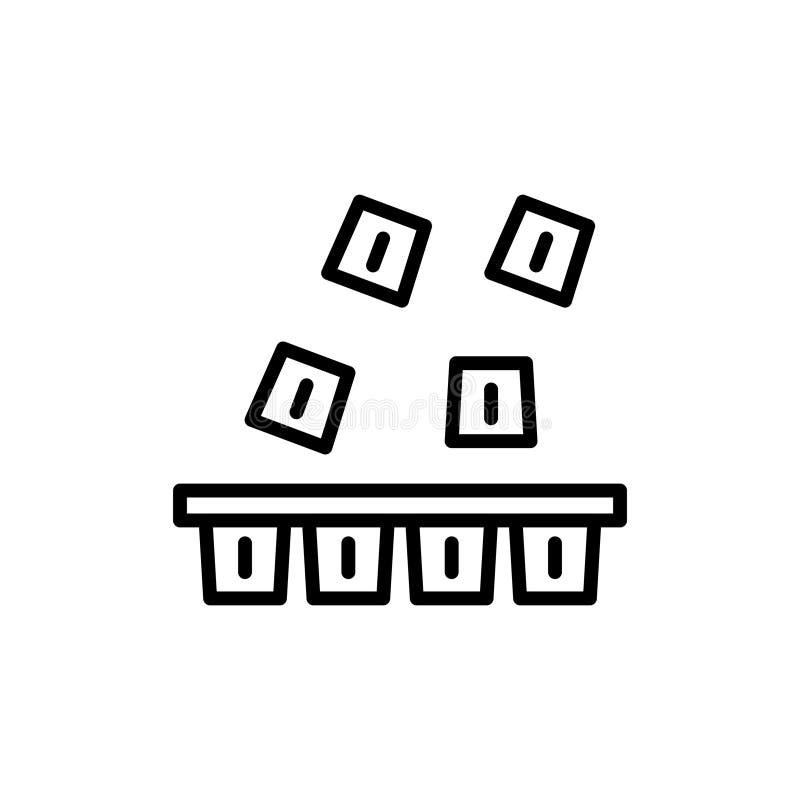 Ice Cube Plastic Container Icon Set. Kitchen Freezer Tray Crushed Ice ...