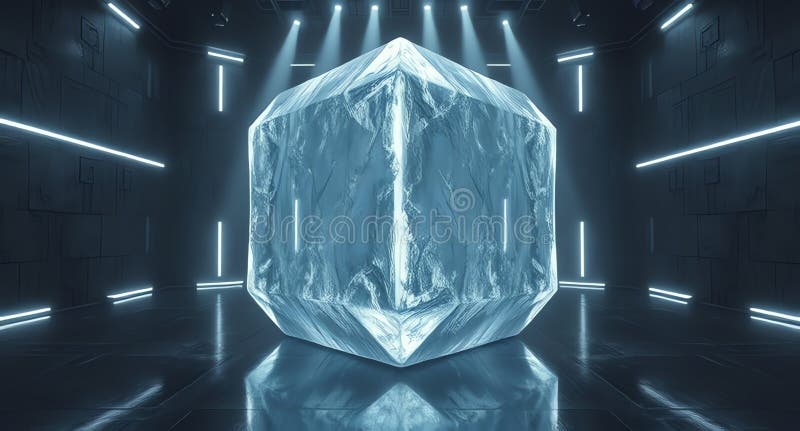 Ice cube on the stage stock photo. Image of summer, festival - 366831482