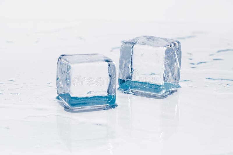 Ice cube on table stock photo. Image of cold, horizontal - 75139372