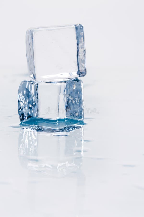 Ice cube on table stock image. Image of frost, light - 75208843