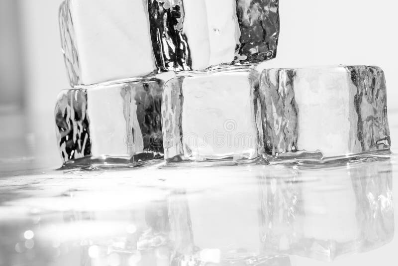 Ice cube on table stock photo. Image of transparent, solid - 75293256