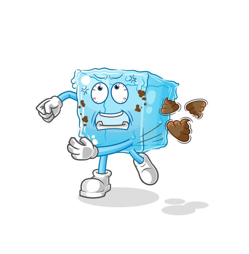 Ice Cube Throwing Shit Vector Stock Vector - Illustration of cool, cold ...