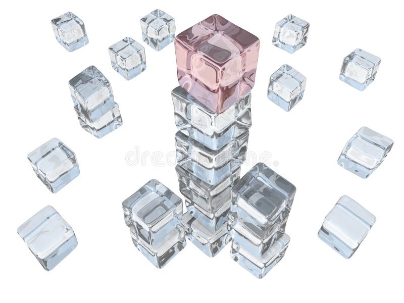 Ice Cube Tower stock illustration. Illustration of special - 5222563
