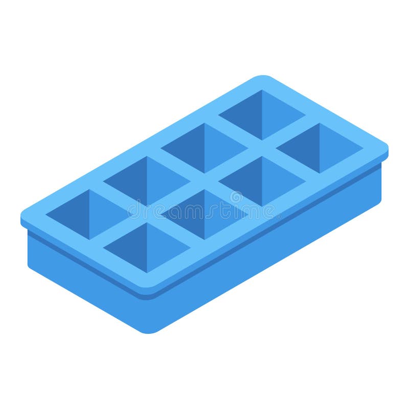Freeze Ice Tray Icon, Outline Style Stock Vector - Illustration of ...