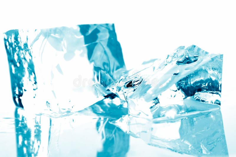 Ice cubes in blue light stock image. Image of drip, coolness - 11789293