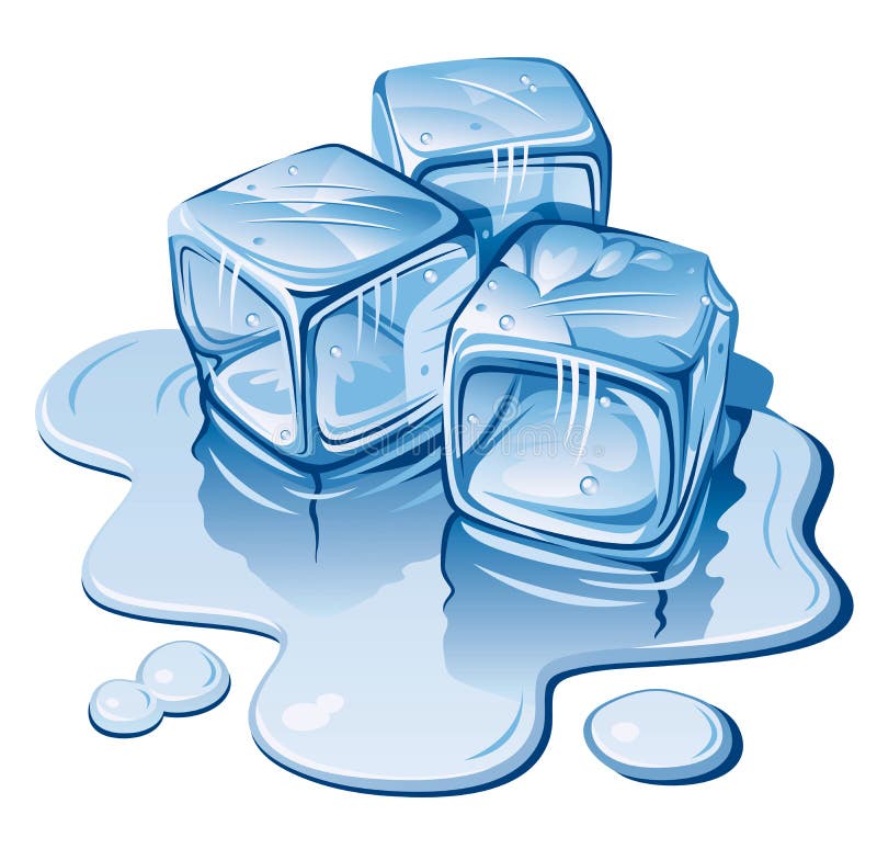 Ice cubes stock vector. Illustration of pure, cube, cold - 18909784
