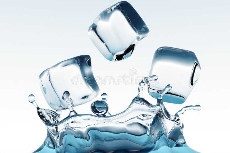 Ice Cubes on Mirror stock image. Image of icecube, chilled - 345471