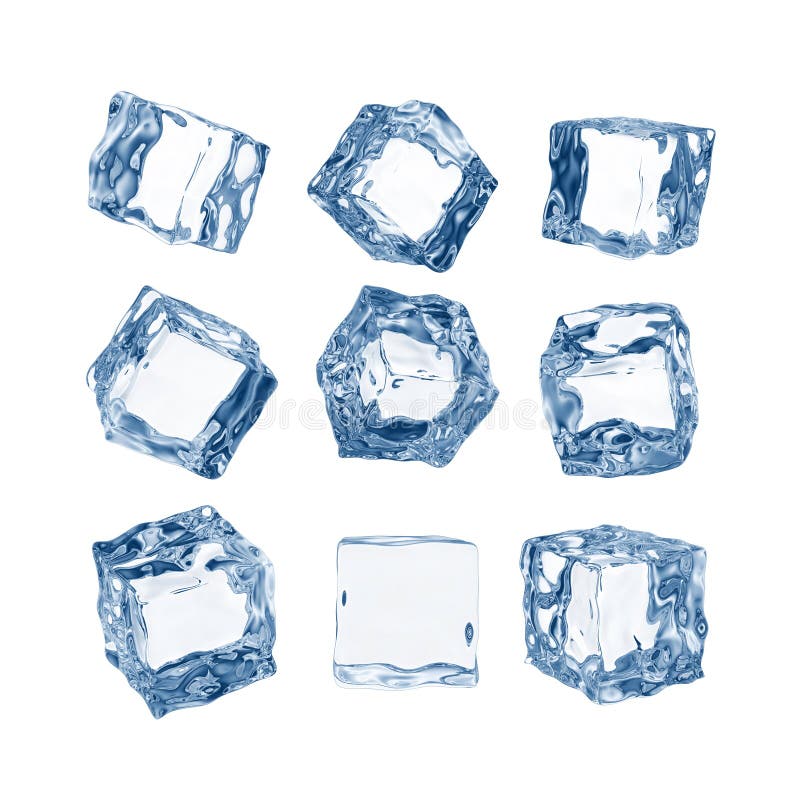 Ice cubes stock illustration. Illustration of isolated - 23584812
