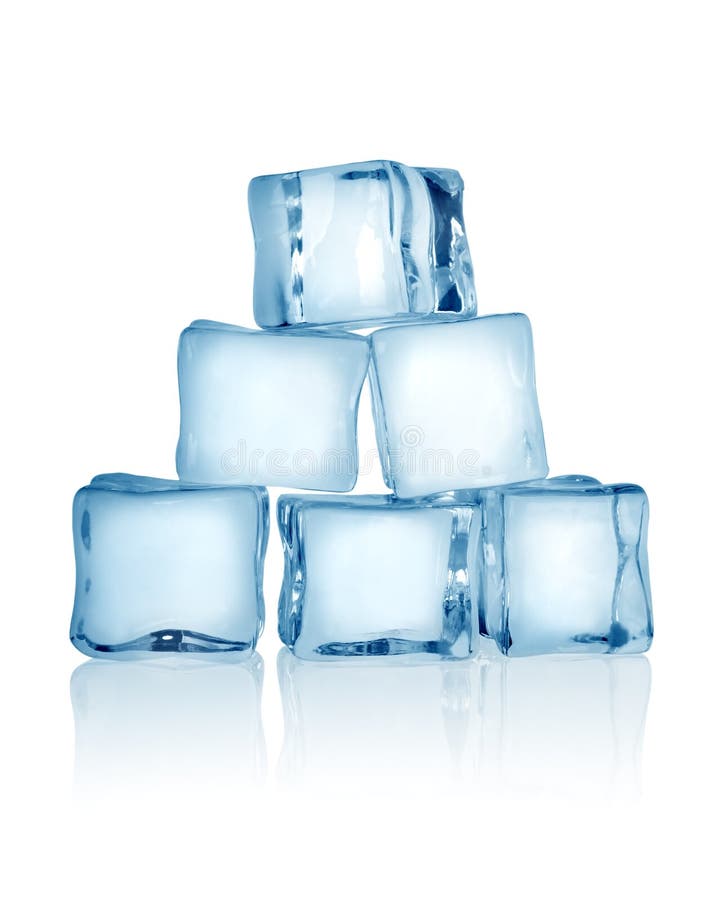 Three ice cubes stock photo. Image of three, winter, refraction - 24852492
