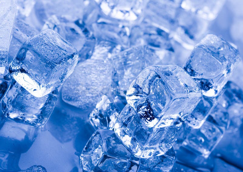Ice Is Water Frozen Into A Solid State A Ice Cube`s Stock Image - Image ...