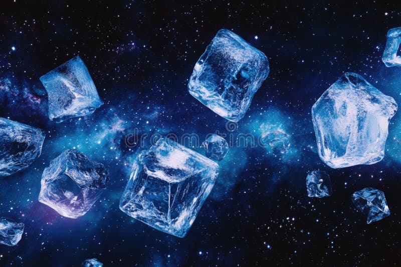 Ice Cubes in Air stock image. Image of chilly, cold - 380459845