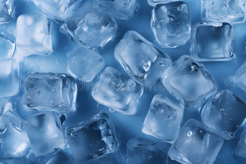 Ice Cubes of Ice Background - Ai Generated Stock Illustration ...