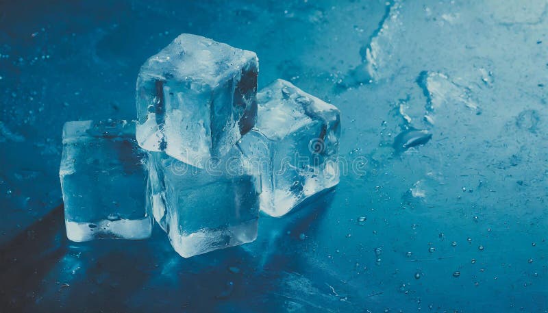 Ice Cubes Background. Frozen Water Blocks Stock Illustration ...