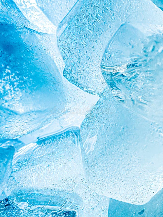 Blue Ice Cubes Wallpaper