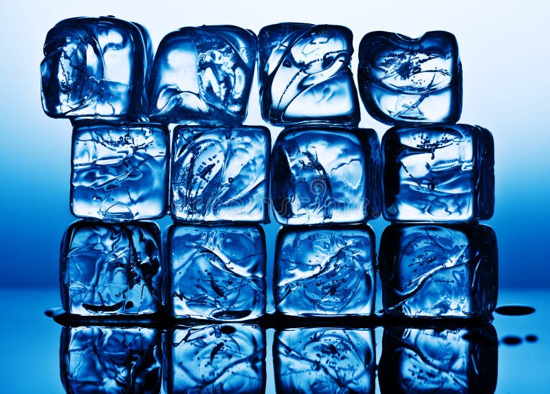 Blue ice cubes stock photo. Image of water, cubes, chilly - 5039558