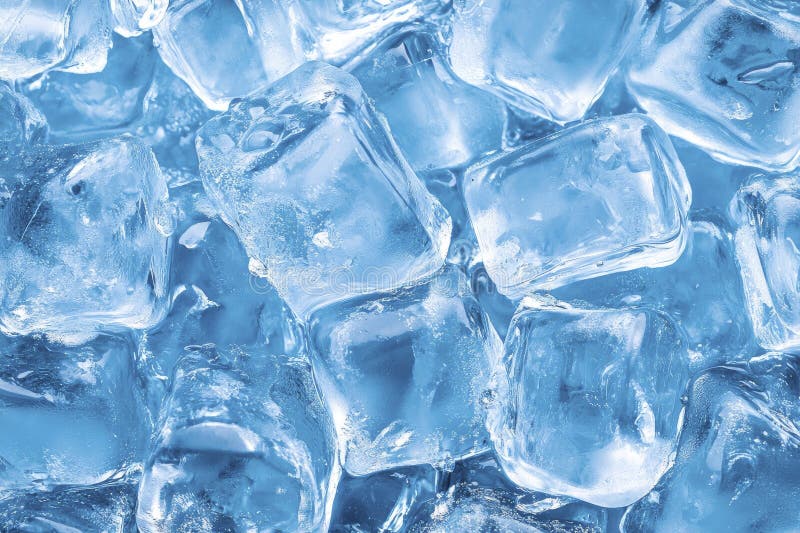 Ice Cubes Close Up, Refreshing and Cool Look Stock Illustration ...