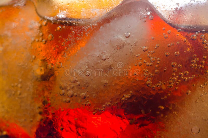 Ice cubes and coke stock image. Image of bubbles, cold - 33042467