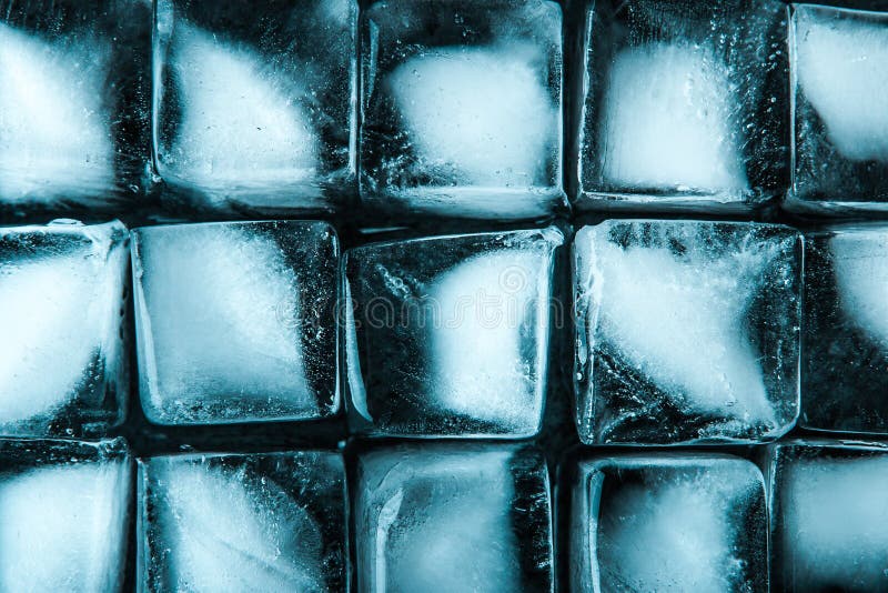 Ice Cubes on the Dark Stone Table Top View Stock Image - Image of stone ...